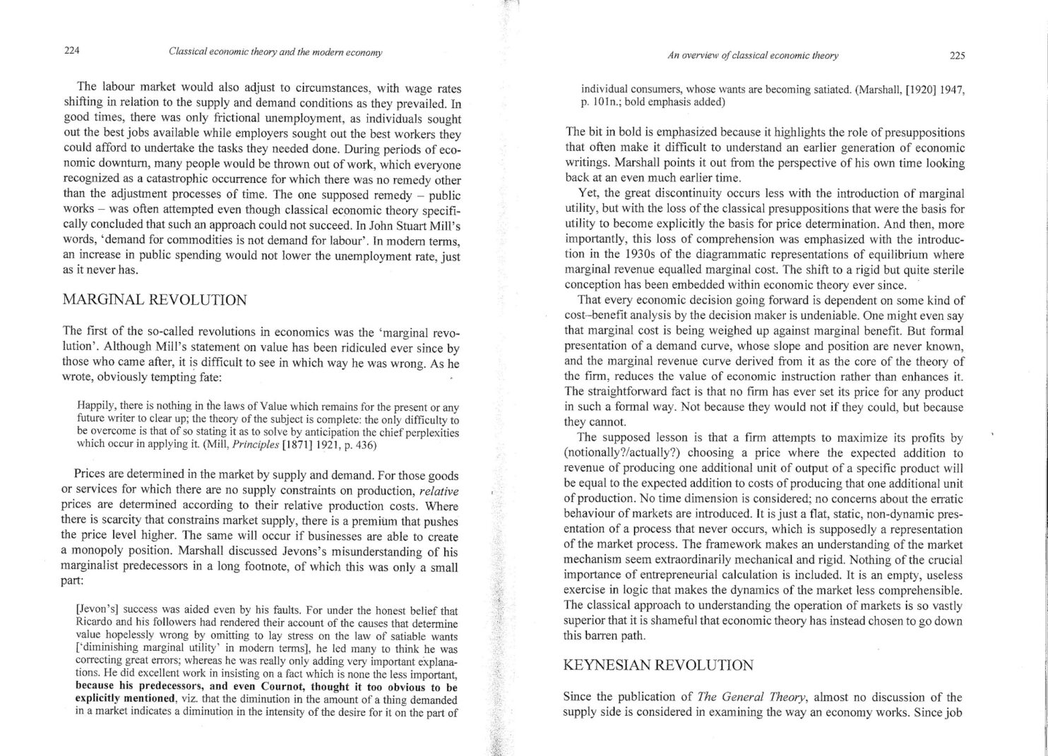 Classical Economic Theory and the Modern Economy (2020) #2: Mostly ...